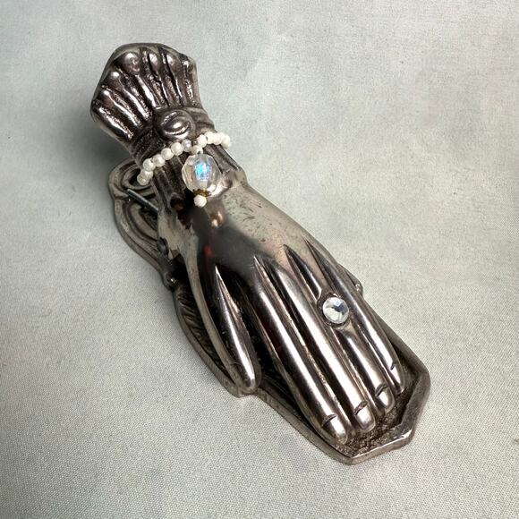 Unbranded | Accents | Vintage Victorian Lady Hand Metal Desk Paper Mail ...